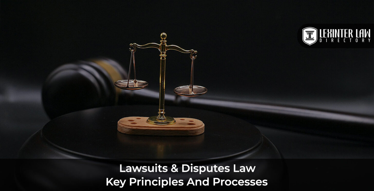 Lawsuits & Disputes Law: Key Principles And Processes - Lexinter